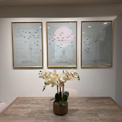 Pink Christian Wall Art Set of 3, the Way the Truth and the Life, Pink ...
