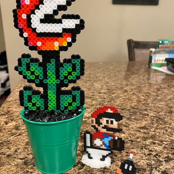 Super Mario Climbing Flagpole | Video Game Decor | Desk Plant | Game ...