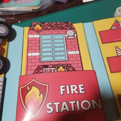 Printable Fire Station Busy Book for Kids, PDF, Instant Download, DIY ...