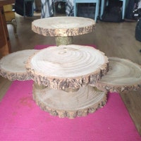 3 Tier Rustic Wedding Cake Stand - Etsy UK