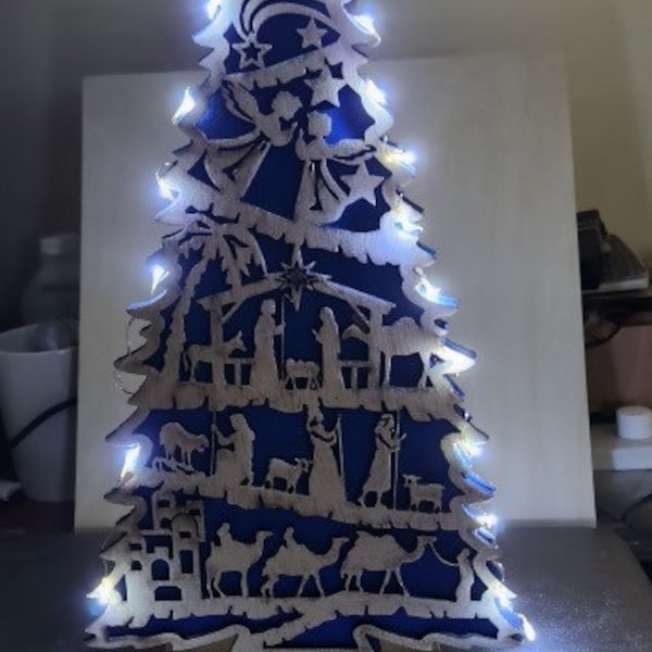 NW017 Nativity Tea Light Stands Digital Pattern Set - Etsy