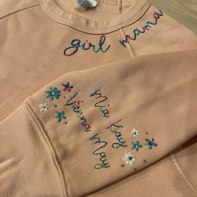 Hand Stitched Sweatshirt - Etsy