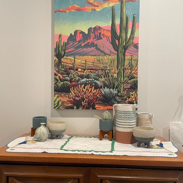 Texas Flag Art Print Poster Dezavala Wall Art Decor Texas History Buff ...