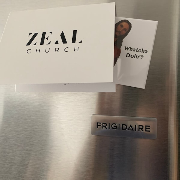 Jesus "whatcha Doin'?" Refrigerator Magnet - Etsy