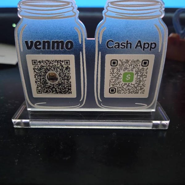 Virtual Tip Jar Sign - Mini QR Code Sign - Feeling Tipsy? - Frosted ...