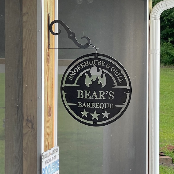 Personalized Metal Grilling Sign - Metal Grill Sign - Metal BBQ Smoker ...