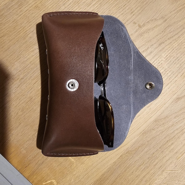 Ray Ban Case-leather Sunglasses Case-glasses Case Whiskey Saddle ...