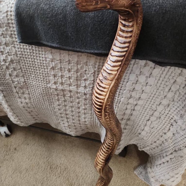 African Python Original Hiking Walking Stick Cane Handmade Kenya Africa ...