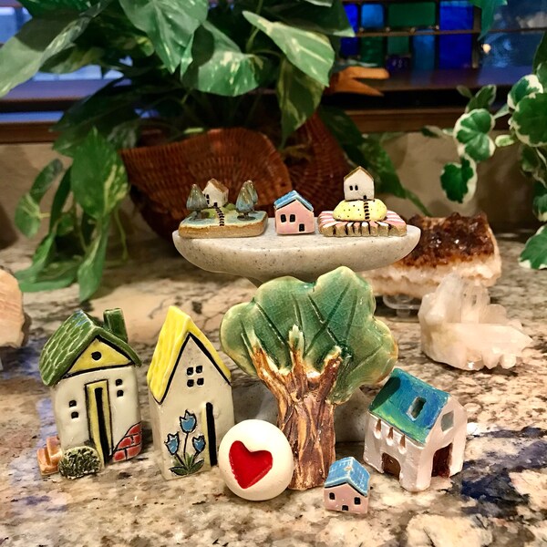 Mini Clay Tree, Pottery Trees, Ceramic Tree, Miniature Fairy Trees ...