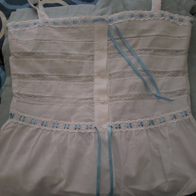 1900s Lingerie Set, White Batiste Camisole and Drawers - Etsy