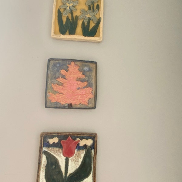 Handmade, Decorative, Artisan, Ceramic, Tile, Depicting Beaver Island ...