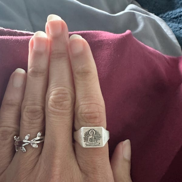 Hand of Fatima Ring · 14k Gold Signet Ring · Evil Eye Protection Ring ...