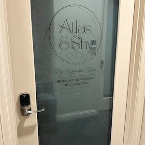 Customizable Business Window Decal / Your Company Name or Logo ...