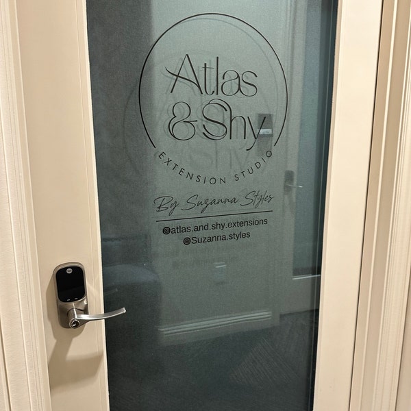 Custom Business Decal - Storefront Logo - Personalized Vinyl Lettering ...