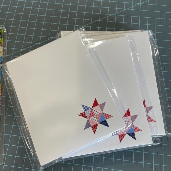 Gift Set of Barn Quilt Block Cards - Etsy