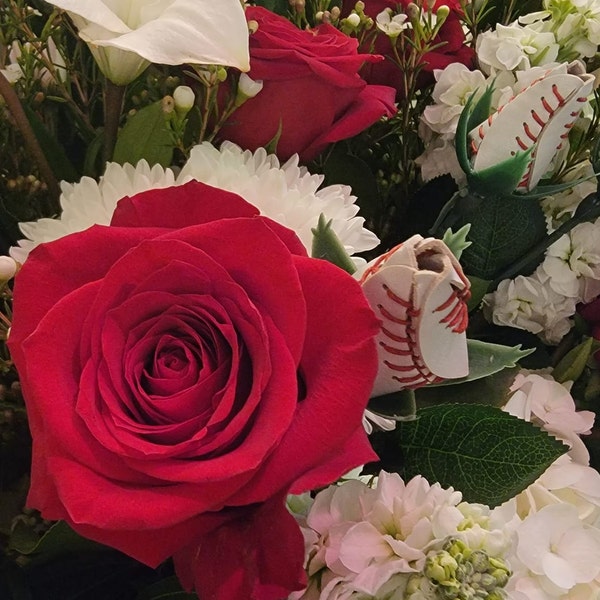 Baseball Roses Select Qty Baseball Gift Back to School - Etsy