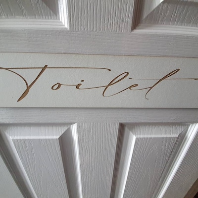 Toilet Door Sign - Etsy