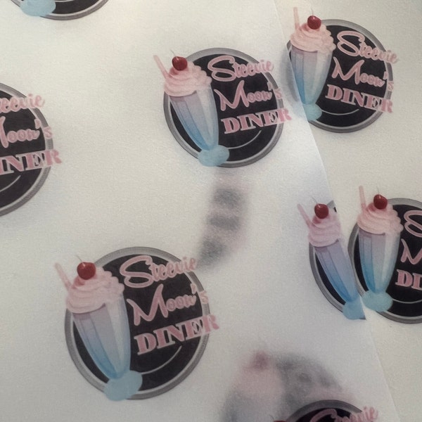 Custom Printed Translucent / Baking /tracing Paper/ Wedding Logo ...