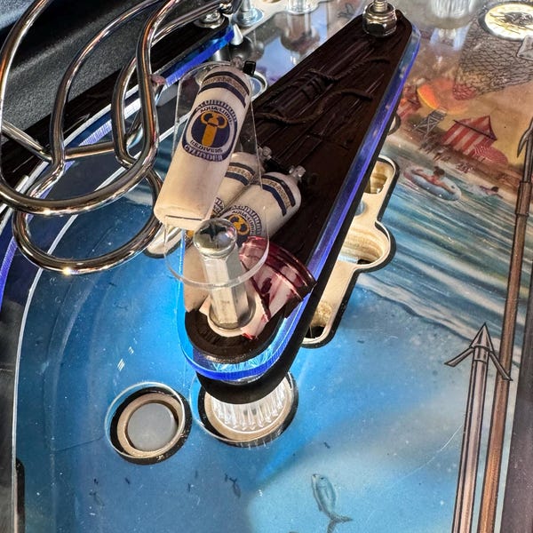 Jaws "bruce" Pinball Eating Shooter Rod and Plate - Etsy