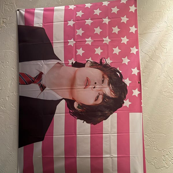 Skz Han Dominate Japan American Flag, Stray Kids Concert Banner, SKZ ...