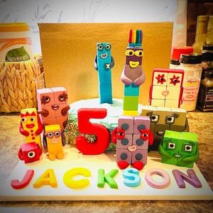 Numberblocks, Edible Numberblocks, Fondant Numberblocks, Numberblocks ...