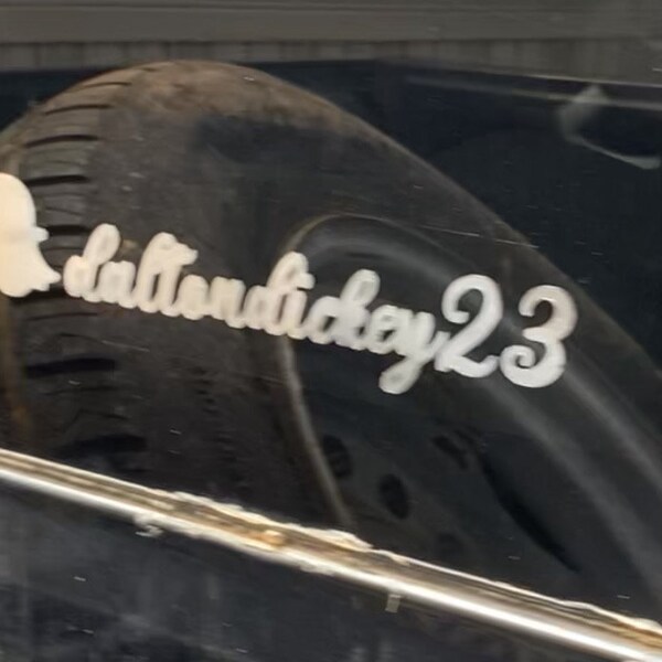 Custom Initial Duck Backwards Hat Decal /truck Decal/car Decal/squatted ...