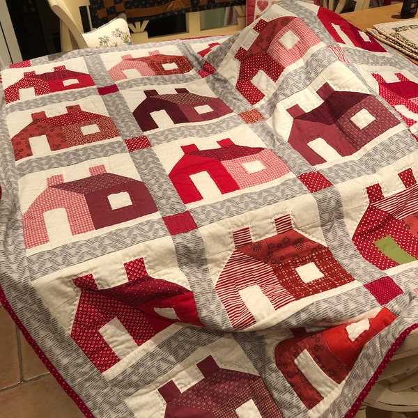 Handmade Double Patchwork Quilt - Etsy UK