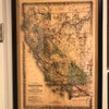 1876 Old Map of California, California Map Poster, California Map Print ...
