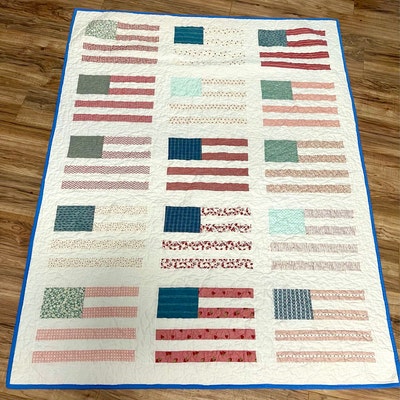 Little Flags Mini Quilt PDF Pattern - Etsy