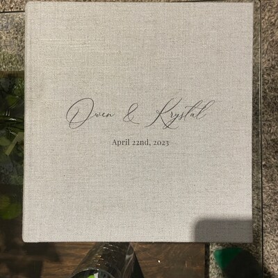 Linen Personalized Scrapbook Album With Self-adhesive Pages - Etsy