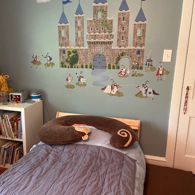 Large Medieval Castle Wall Decal With Knight Wall Stickers, Eco ...