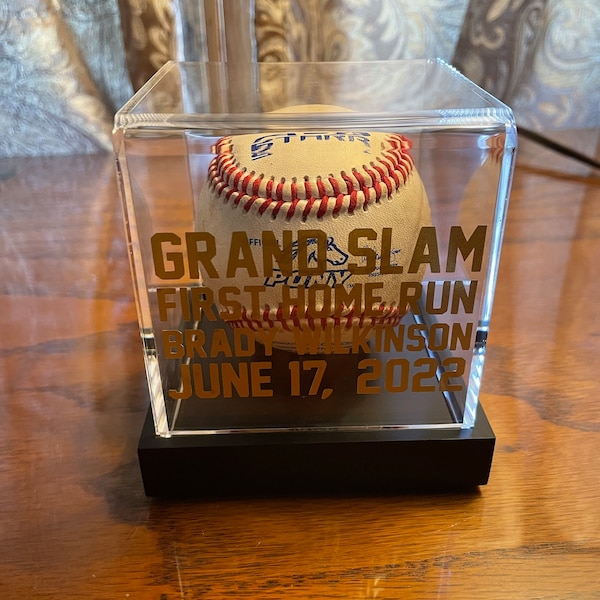 Baseball Display Case - Softball - Personalized - Game Ball Home Run ...