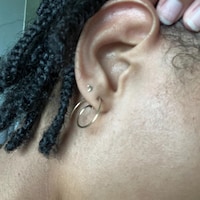 14K 16G Solid Gold Dermal Piercing/internally Threaded Dermal Anchor ...