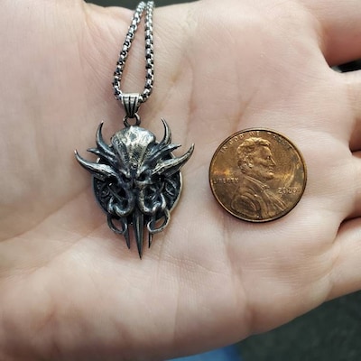 Fanmade Gale's Necklace Baldur's Gate 3 Handmade Silver, Gale's Pendant ...