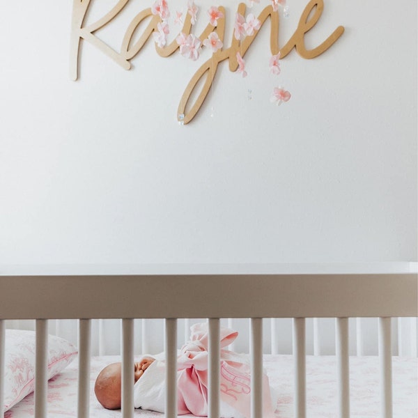 Custom Wood Name Sign for Nursery Girl, Boy, Over Crib Sign, Baby Name ...
