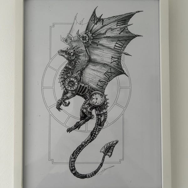 Celestial Raven Bird Wings Illustration Art Painting Print, Astrology ...