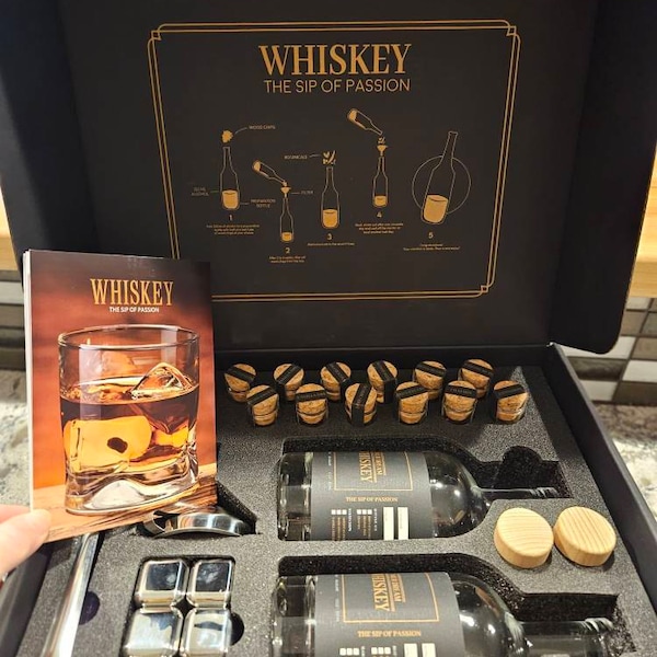 Whiskey Making Kit, Whiskey Gift, Whiskey Set Gifts for Men, Whiskey ...