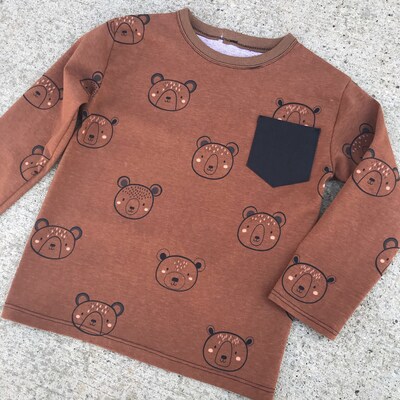 PATTERN Shirt Kids Long Sleeve, T-shirt for Children, Sewing Pattern ...