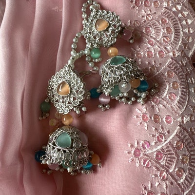 New Gift Box Bangles, Jhumka Earring and Bindi Pack. Multicolour - Etsy