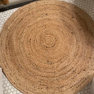 5X5 6X6 8X8 10X10 12X12 Square Jute Rug Custom Natural Jute Rug - Etsy