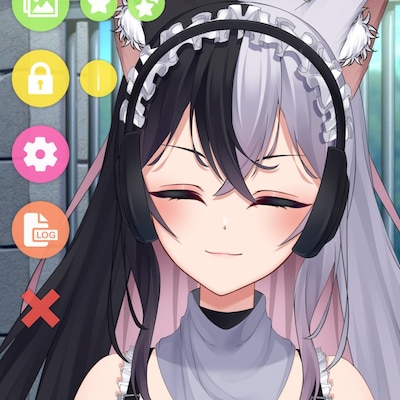 Updatedcustomizable Vtuber/premade Live 2D Vtuber Model Cute Fox/cat ...