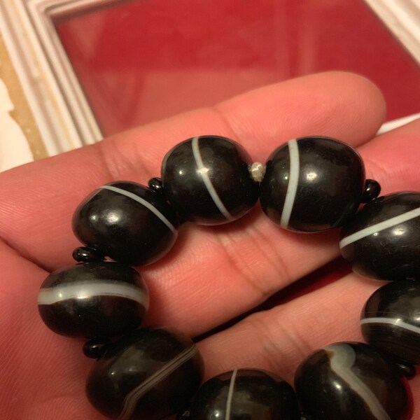 Neolithic Ancient Stone Age Jewelry Beads Made of Carnelian Rock Stone ...