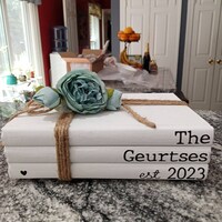 Adventure Quote Book Stack/ Book Lover Gift/ Library Decor/ - Etsy