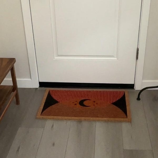 Aztec Pattern Welcome Mat | Tribal Design Doormat | Boho Entrance Rug ...