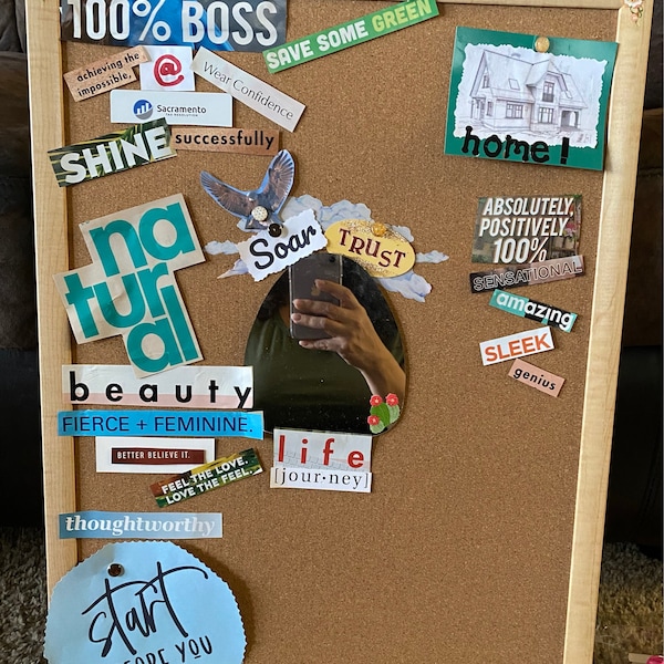 Vision Board Kit- 20 Inspiring Words and Phrases - Etsy