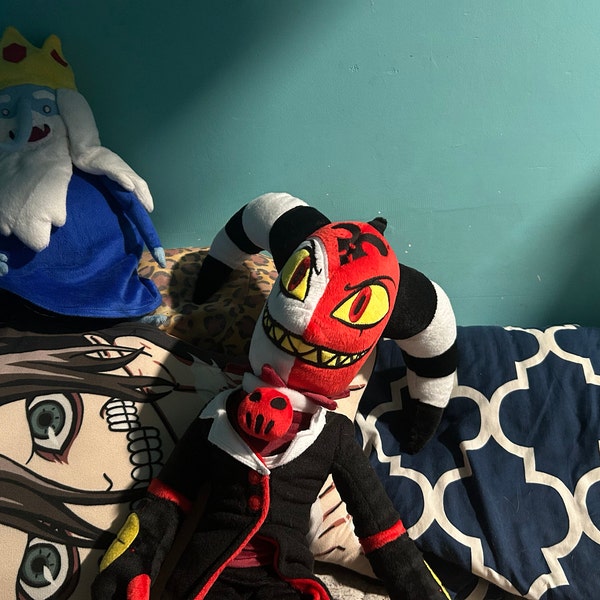Blitzo. Helluva Boss. Hazbin Hotel. Large Plush Toy. Size 25.5 Inch - Etsy