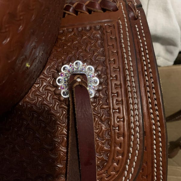Custom Concho Bling Concho Crystal Concho Rhinestone Concho Horse Tack ...