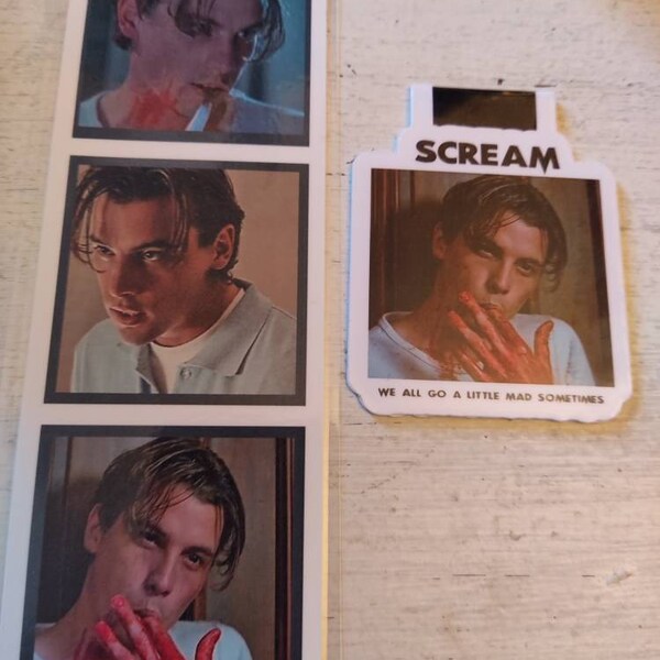 Billy Loomis Magnetic Bookmark| Ghostface | Scream Movie Bookmarks ...