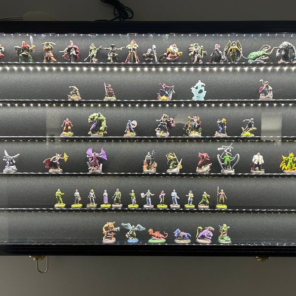 180 Mini Figures Display Case Cabinet Minifigures Figurines Small ...