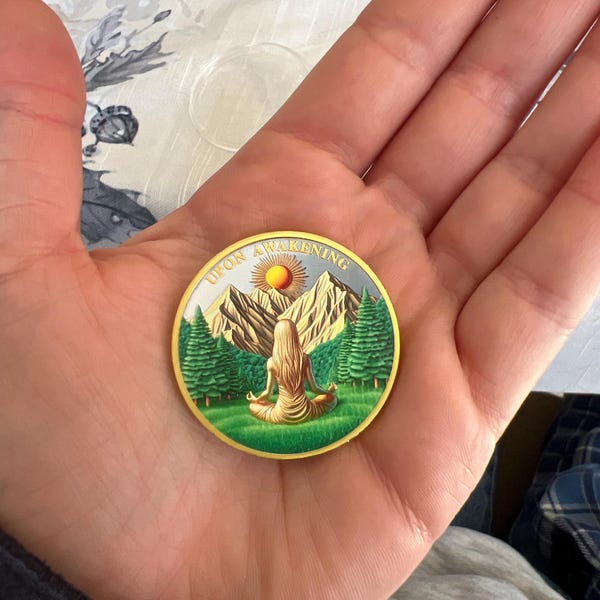 Davy Jones Pirate Coin Majestic Octopus, Challenge Coin Antique Cursed ...